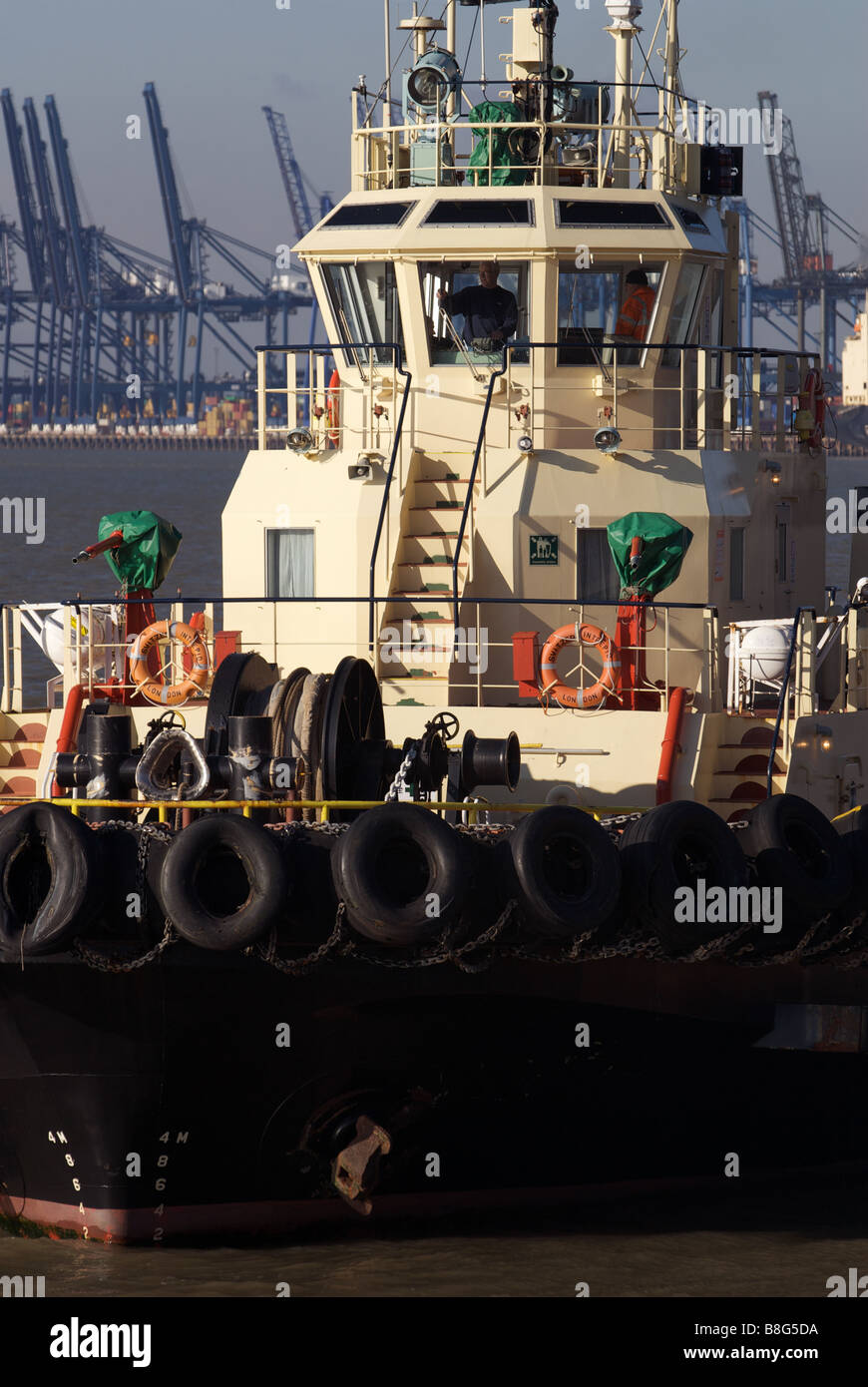 Tug boat, Port of Felixstowe Suffolk UK Stock Photo - Alamy