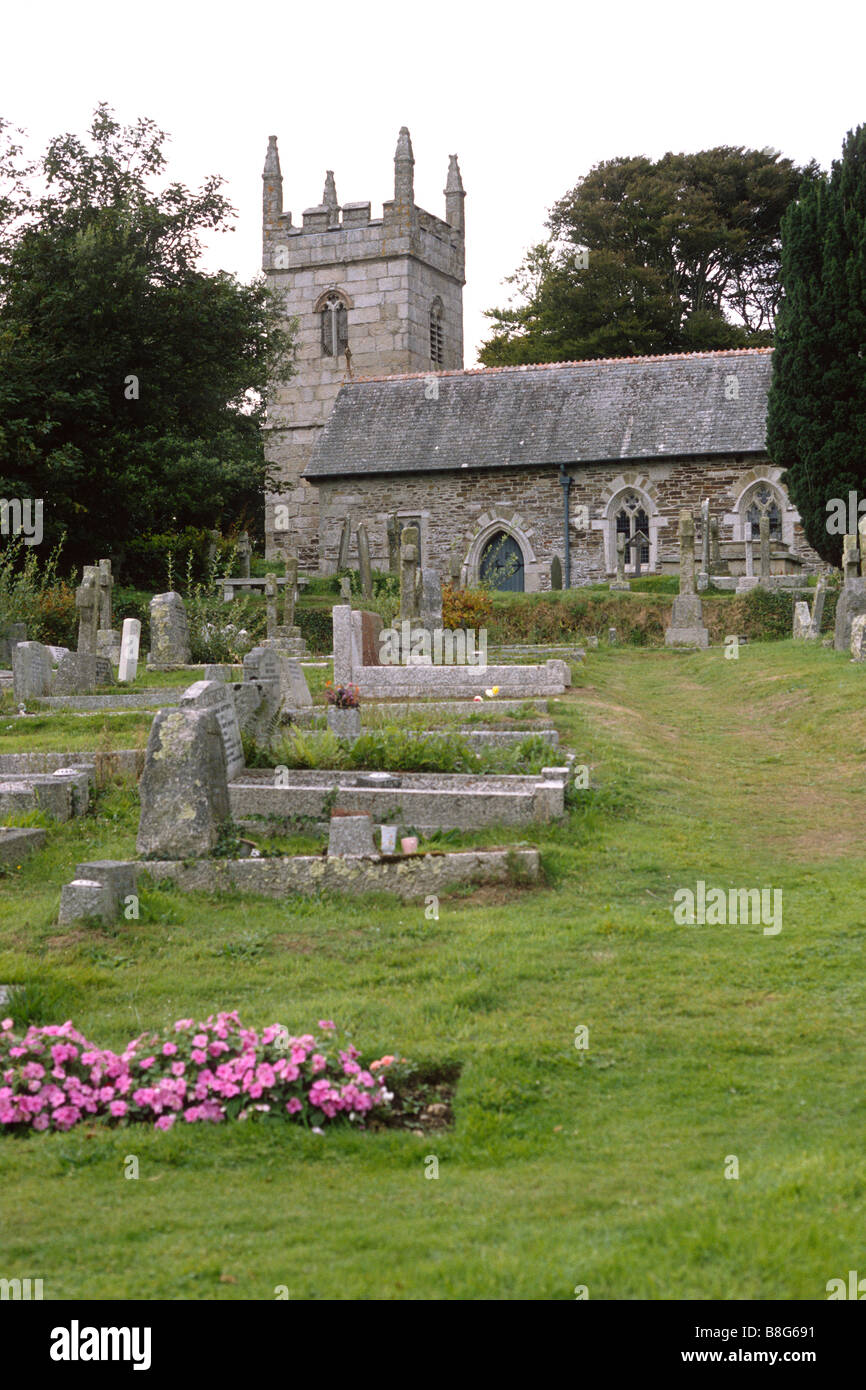 Mawnan Church, Cornwall Stock Photo - Alamy