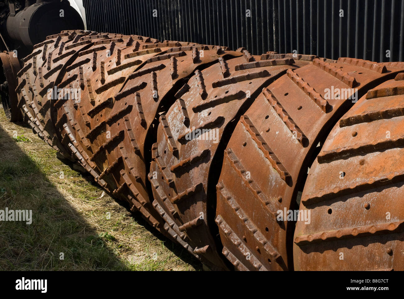 Traction Engine Wheels Stock Photo - Alamy