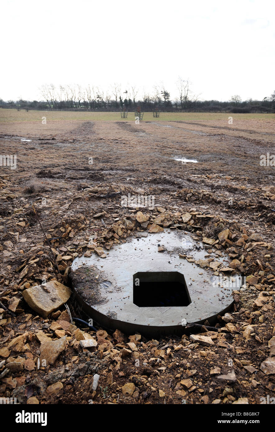 CONCRETE ACCESS PIT TO THE MANIFOLD SECTION OF A GROUND SOURCE HEAT ...