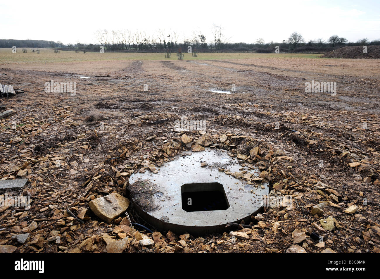 CONCRETE ACCESS PIT TO THE MANIFOLD SECTION OF A GROUND SOURCE HEAT ...