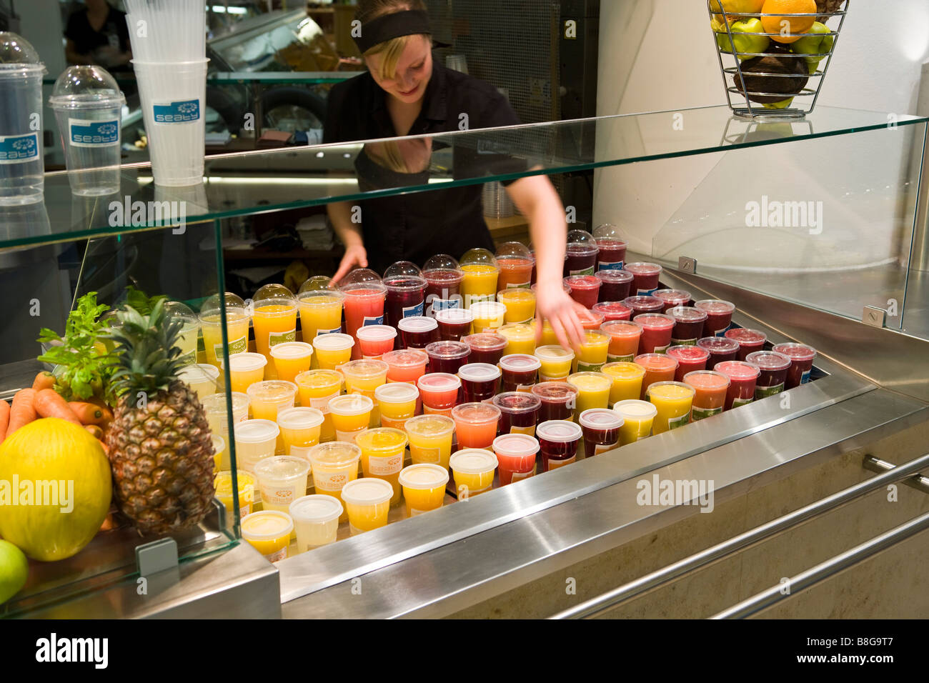 Selfridge & Co Manchester Seaty Juice Bar Stock Photo - Alamy