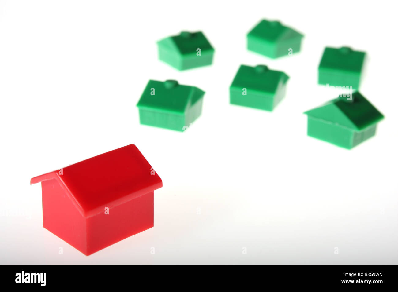 Monopoly pieces on white hi-res stock photography and images - Alamy