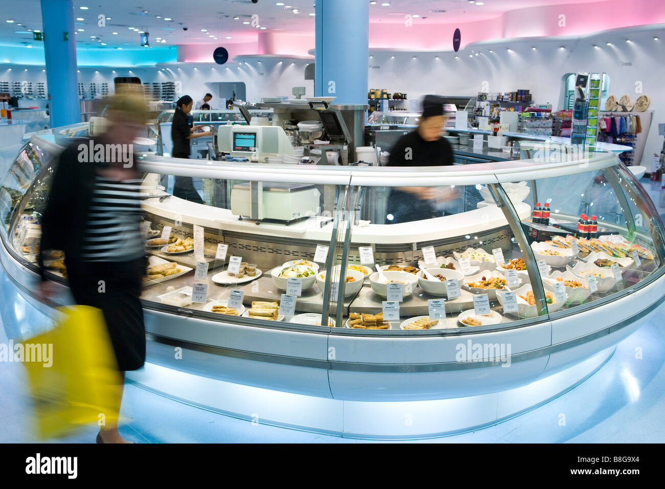 Selfridge & Co Manchester food counter shopping in-store Stock Photo ...