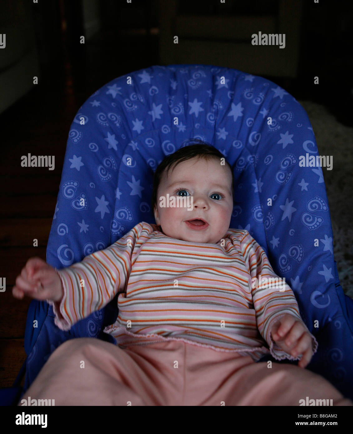 A smiling baby girl Stock Photo - Alamy