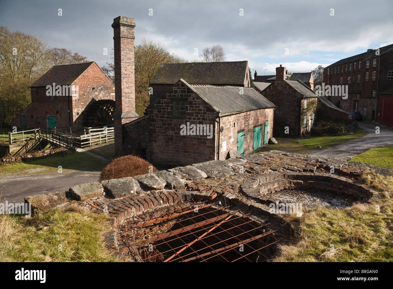 Cheddleton Flint Mill and lime kiln, near Leek, Staffordshire, England ...