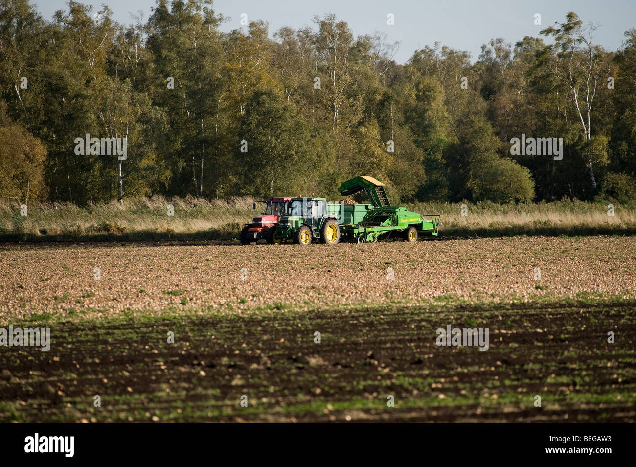Two tractors working together hi-res stock photography and images - Alamy