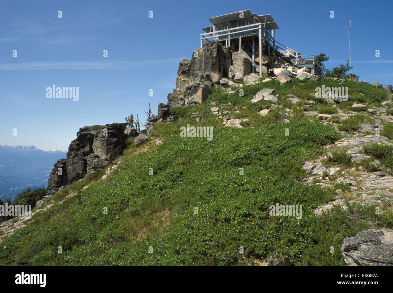 Wenatchee, Washington rangers lookout tower Stock Photo - Alamy
