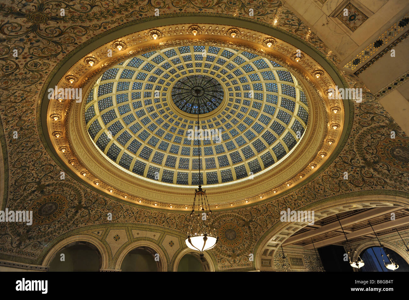 USA Chicago Illinois IL Chicago Cultural Center former library Stock ...