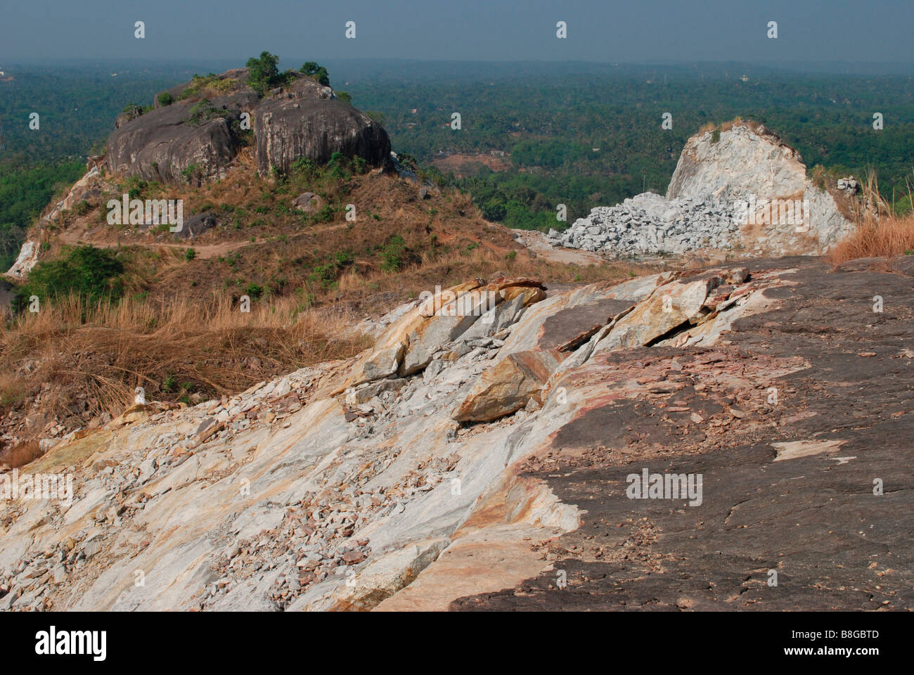 rock damage Kerala , India Stock Photo - Alamy