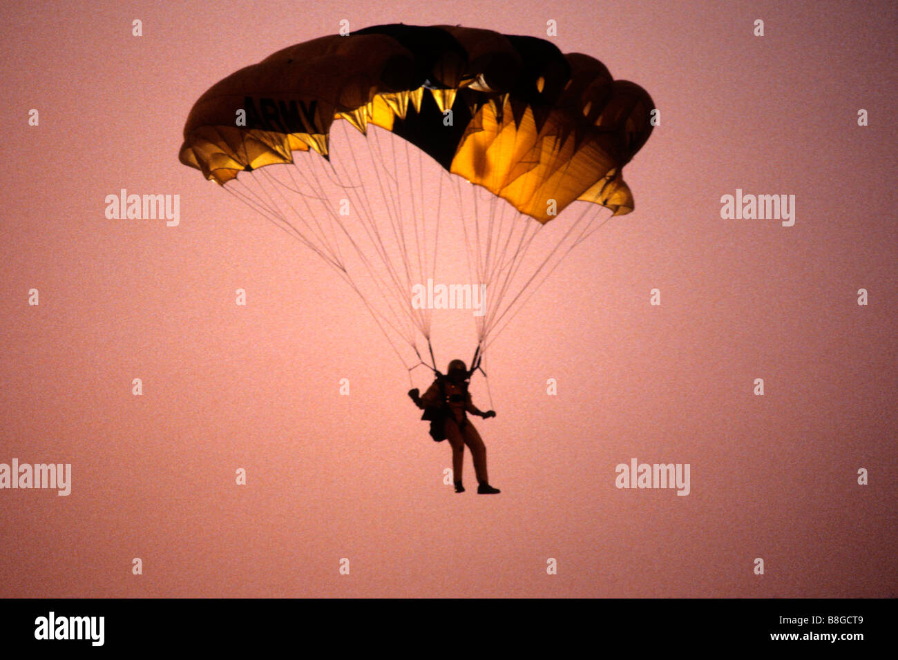 Sky diver floating in the air Stock Photo - Alamy