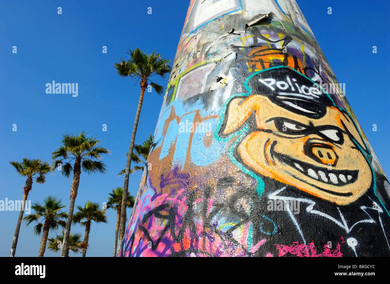 Graffities at Venice Beach, Los Angeles CA Stock Photo - Alamy