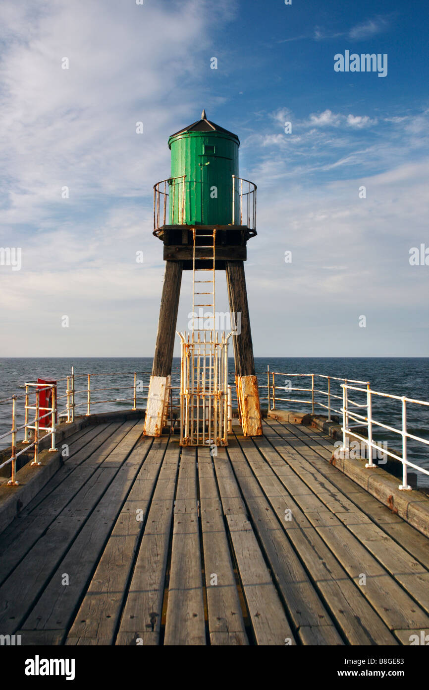 Whitby pier, Whitby, North Yorkshire, England, UK Stock Photo - Alamy