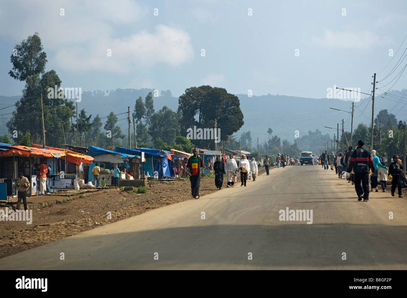 Addis Ababa Ethiopia Entoto mountain Stock Photo - Alamy