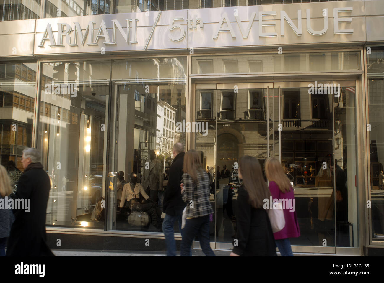 The new Armani store recently opened on Fifth Avenue in New York Stock ...