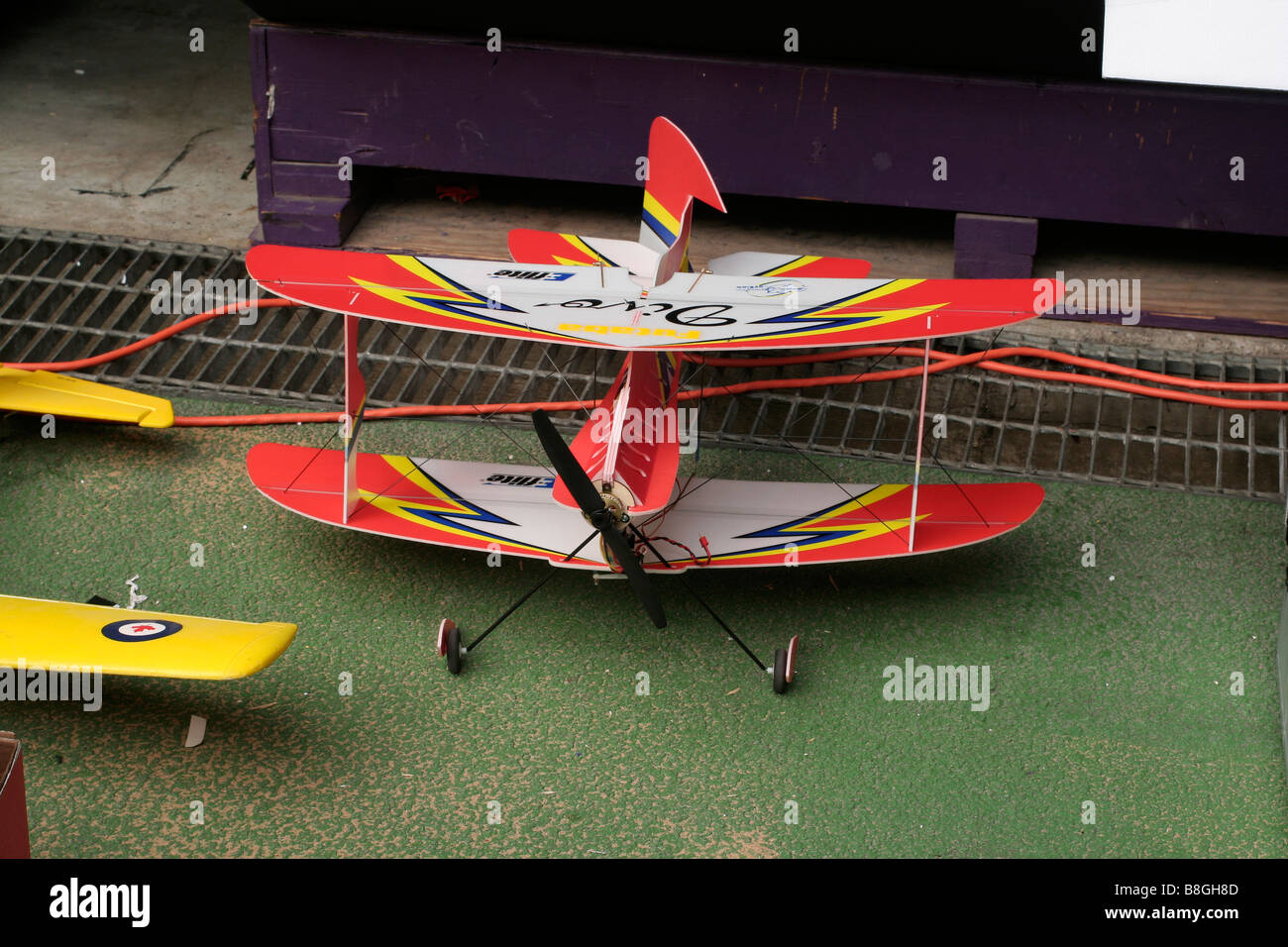 Battery powered model aeroplane at event Stock Photo - Alamy