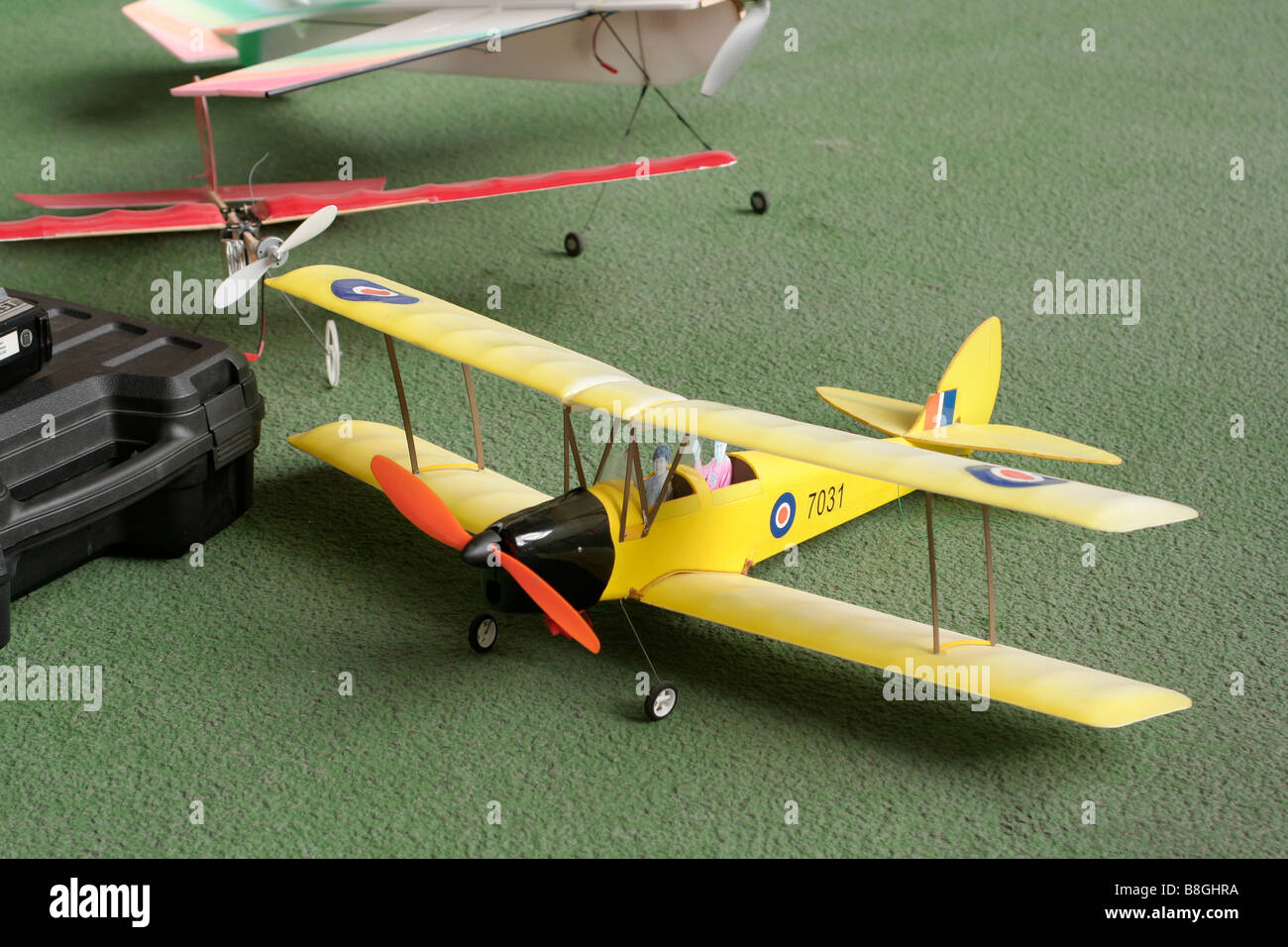 Battery powered radio controlled Swordfish model aeroplane Stock Photo ...
