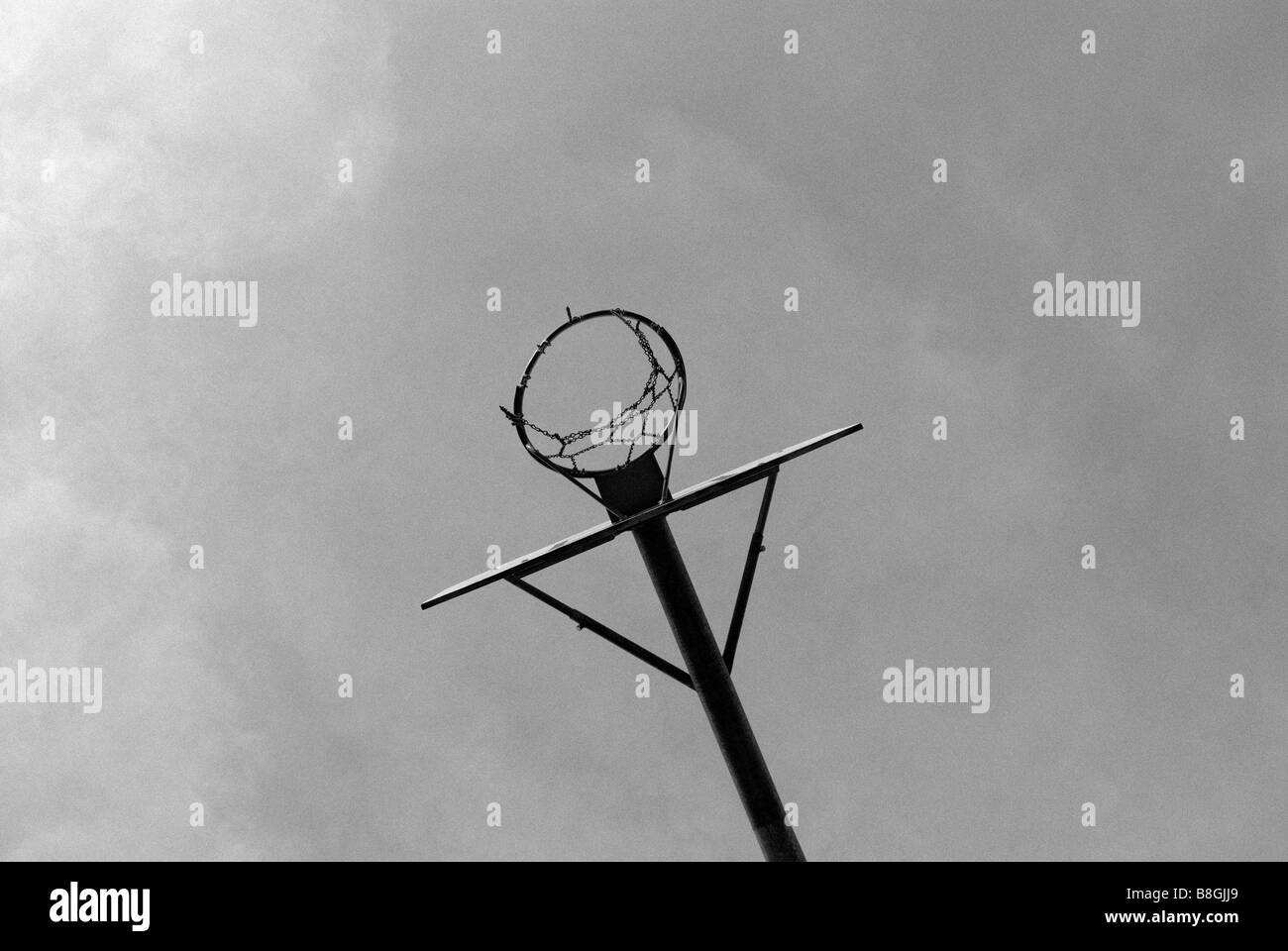 Basketball hoop Black and White Stock Photos & Images - Alamy