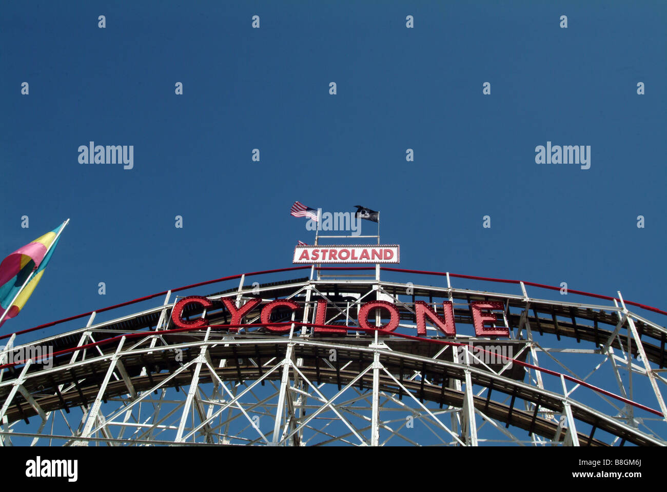 the cyclone ride at coney island Stock Photo - Alamy