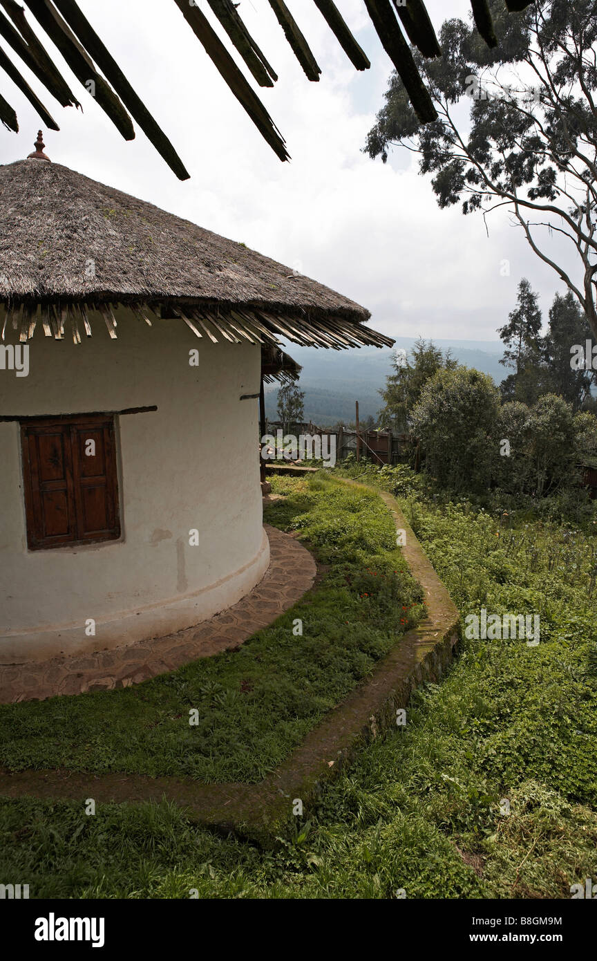 Addis Ababa EthiopiaKing Menelik's palace Entoto mountain Stock Photo ...