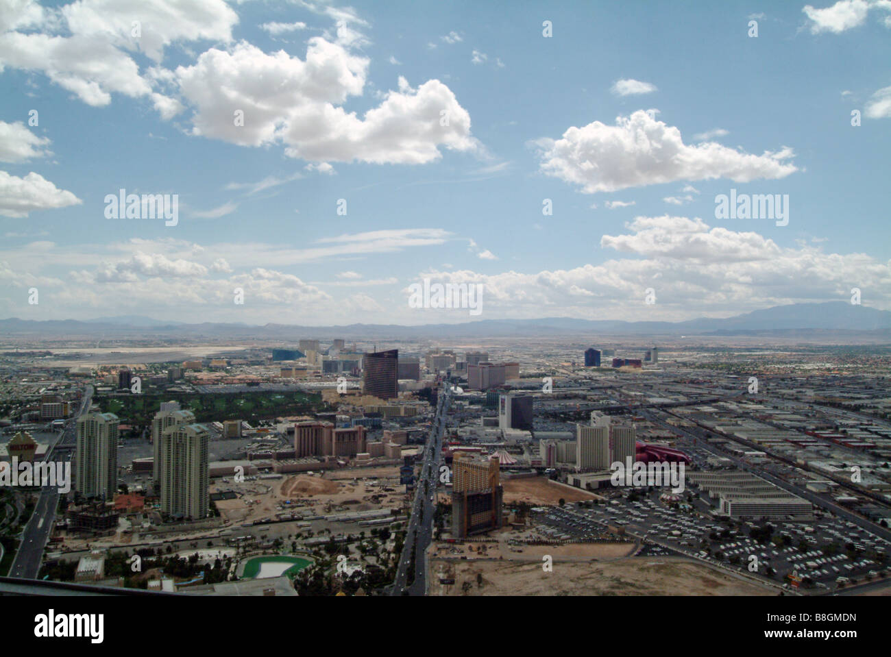 view of las vegas from the stratosphere Stock Photo - Alamy
