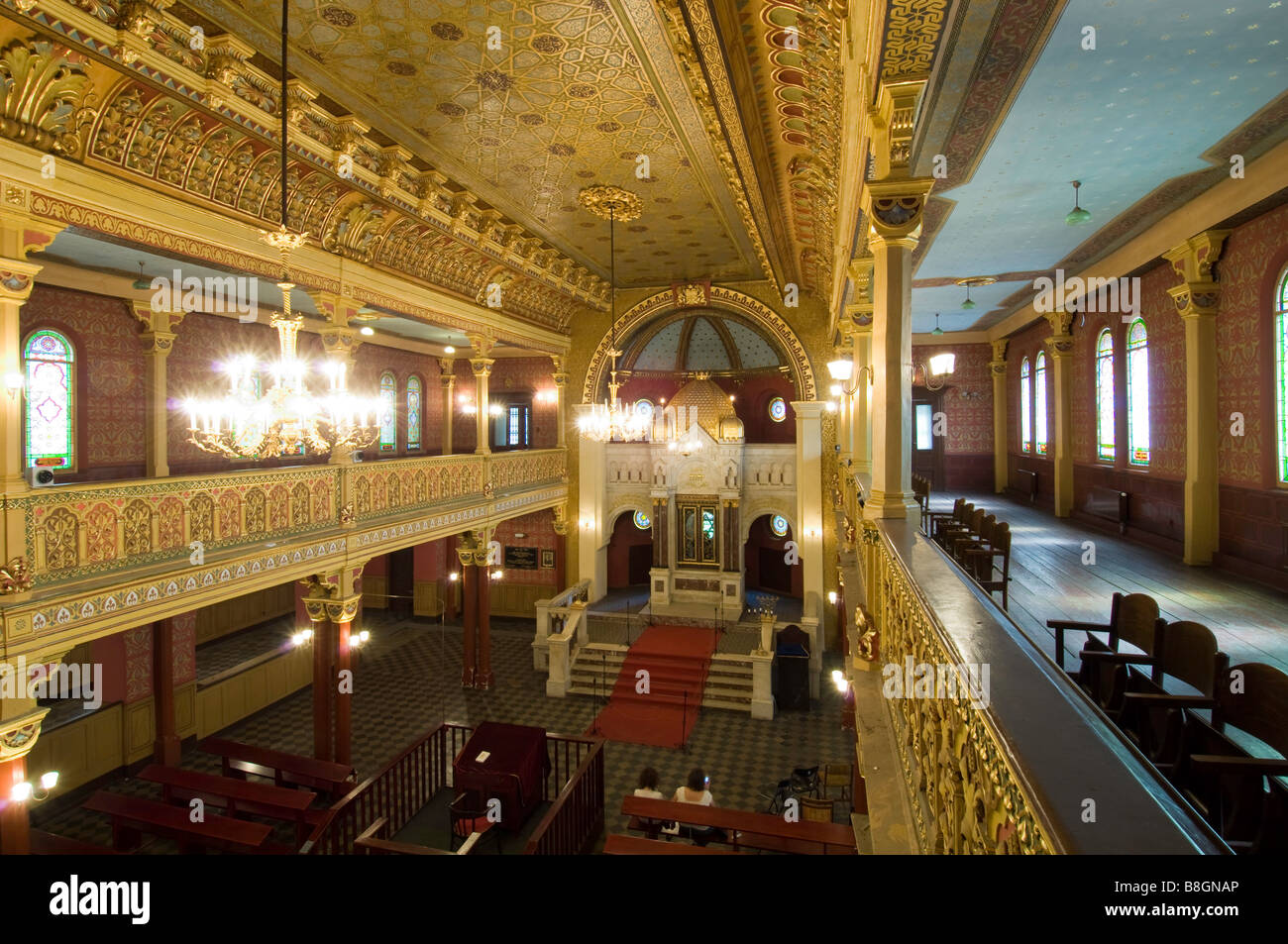 Poland Cracow Kazimierz Tempel Synagogue interior Stock Photo - Alamy