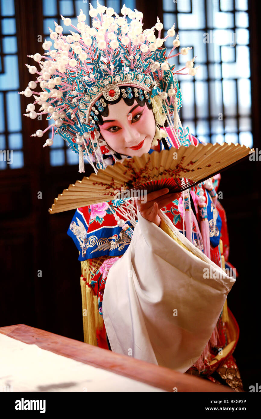 Actress Dressing As Beijing Opera Characters,China Stock Photo - Alamy