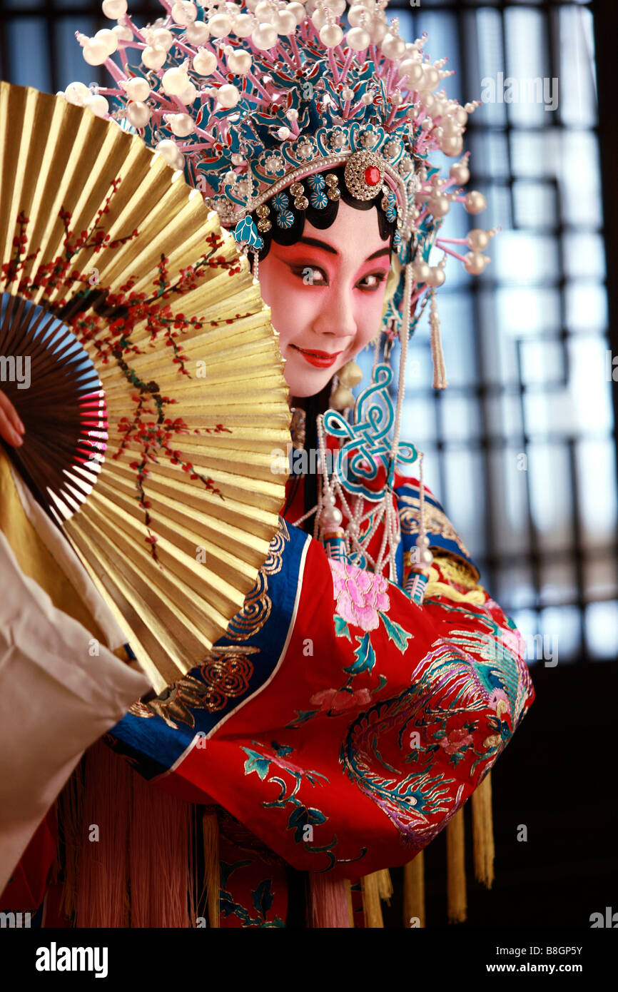 Actress Dressing As Beijing Opera Characters,China Stock Photo - Alamy