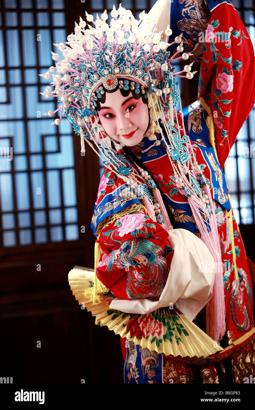Actress Dressing As Beijing Opera Characters,China Stock Photo - Alamy