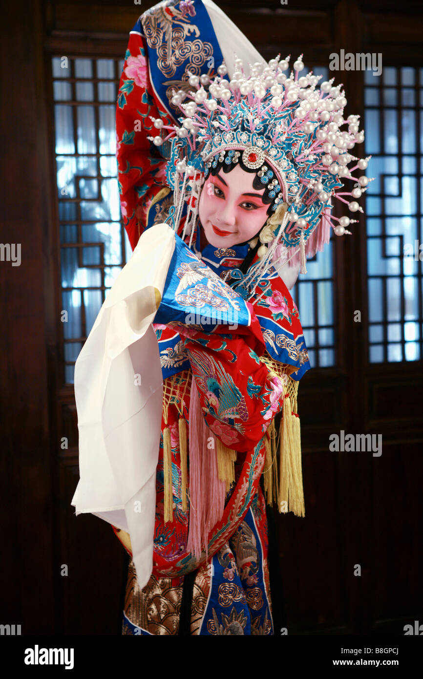 Actress Dressing As Beijing Opera Characters,China Stock Photo - Alamy
