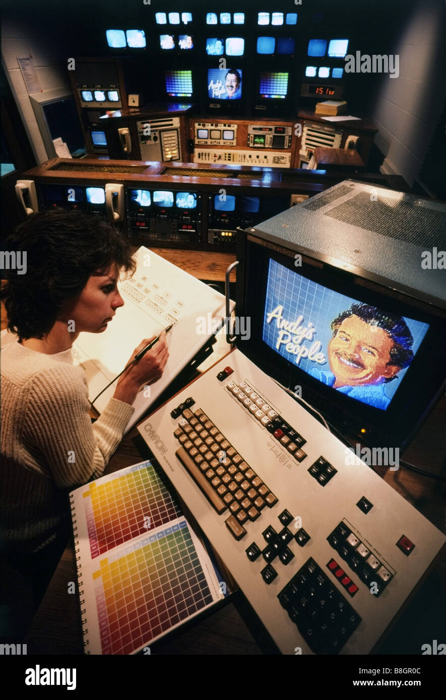 Executives at work in office setting with computer Stock Photo - Alamy