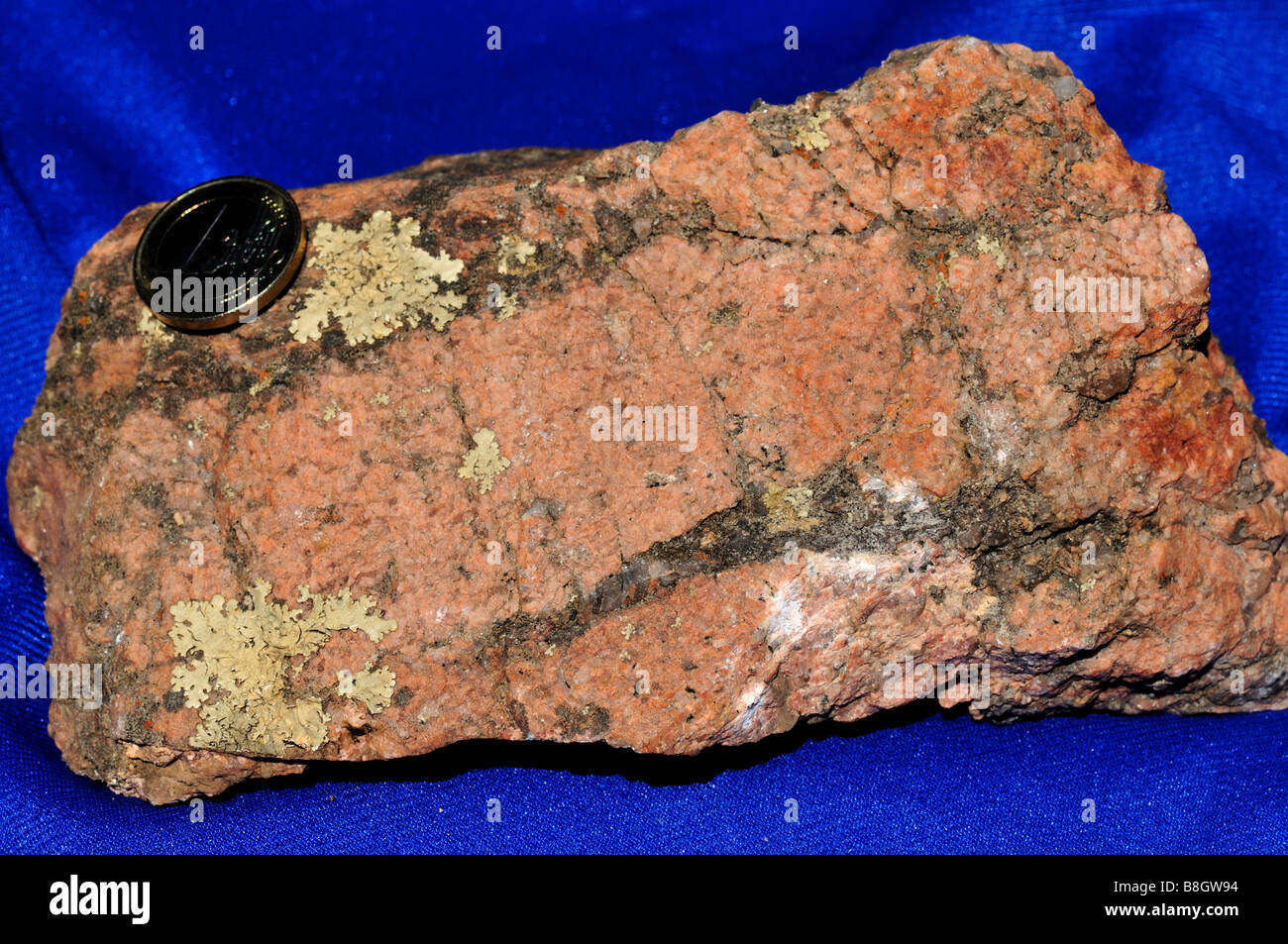 Large feldspar crystal in pegmatite Stock Photo - Alamy