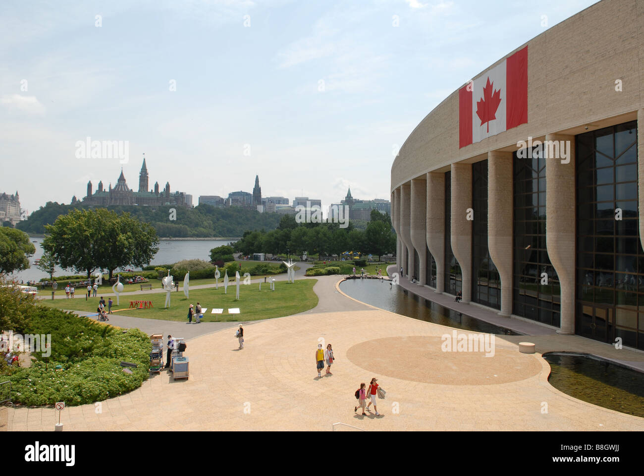 Exterior architecture of the Museum of Civilization in Hull, Quebec ...