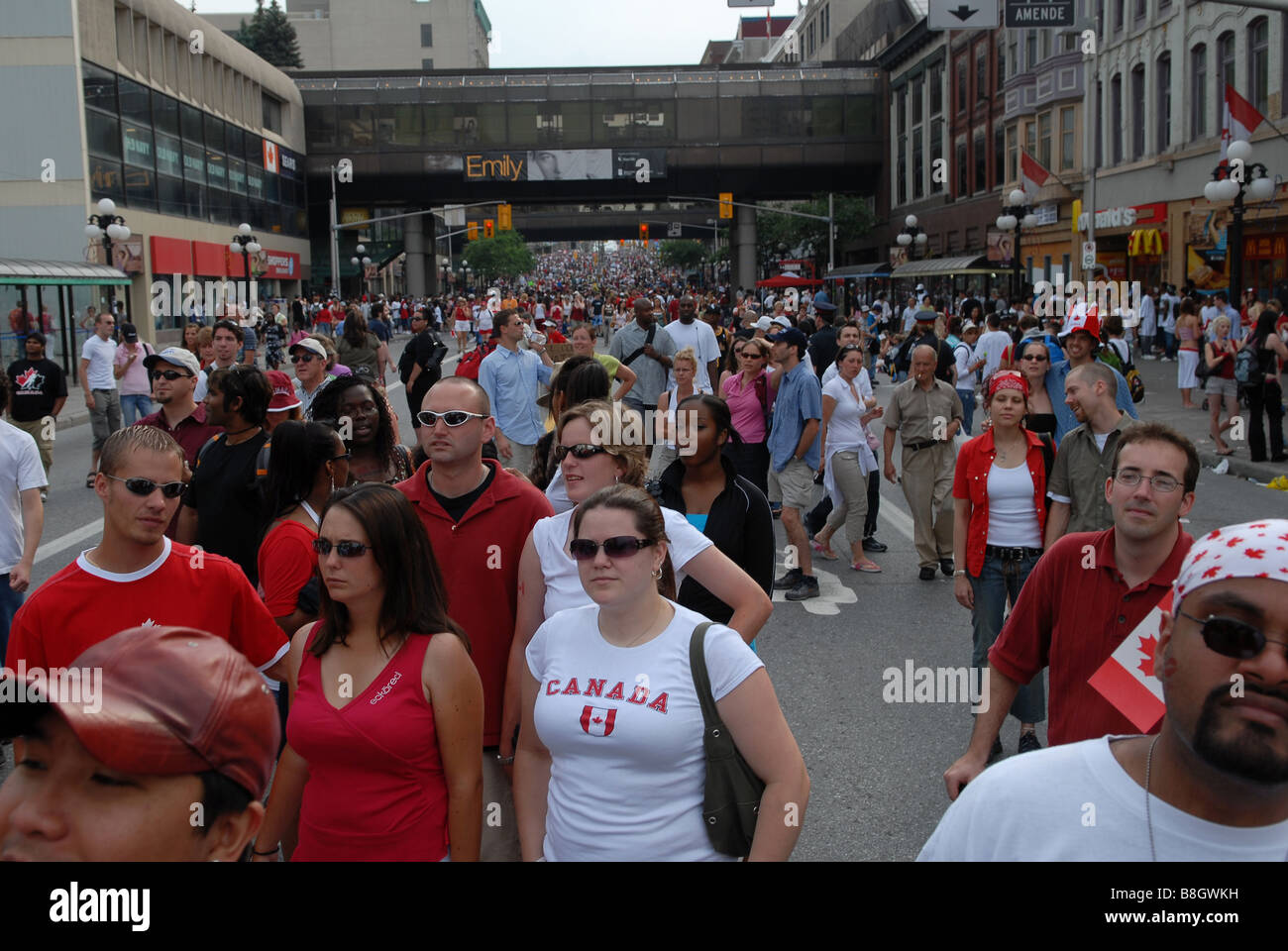 Large crowds gather in Ottawa Ontario to celebrate Canada Day on July ...