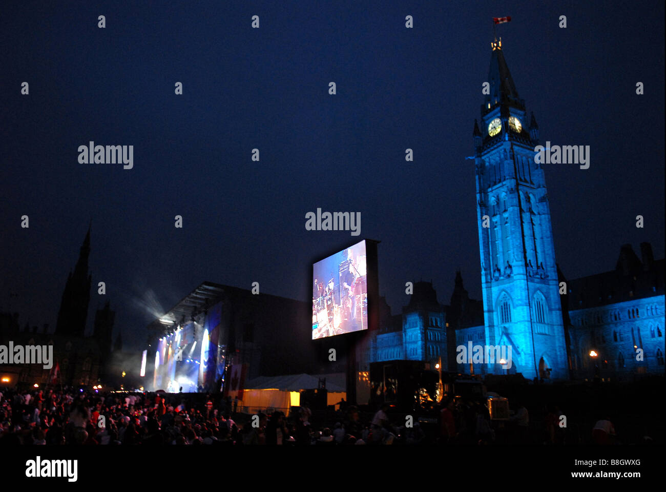 Large crowds gather at Parliament Hill in Ottawa, Ontario to celebrate ...