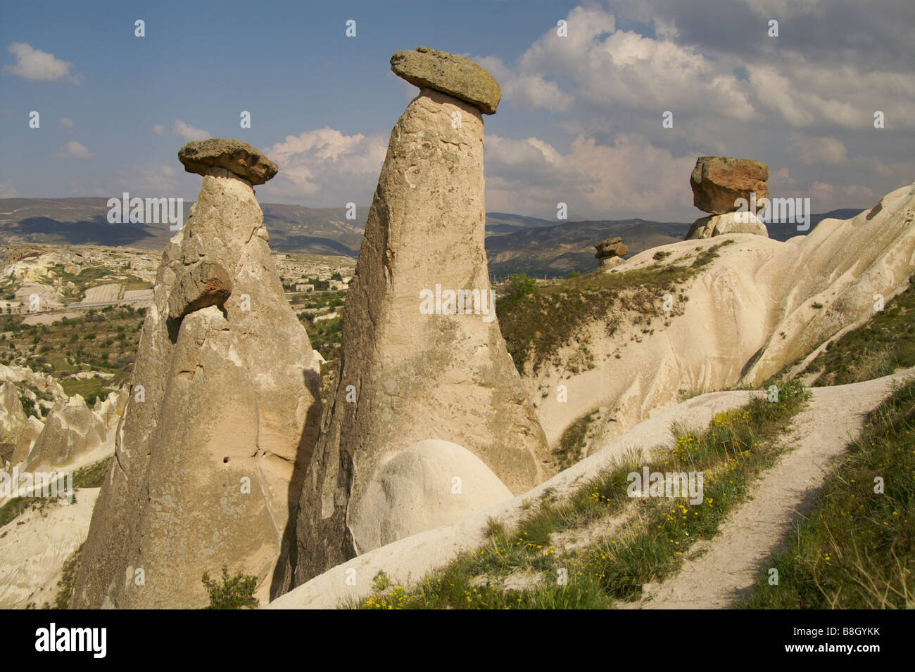 Fairy chimneys in Cappadocia, Central Anatolia, Turkey Stock Photo - Alamy