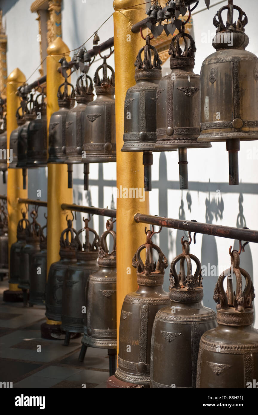 2 rows of bells Stock Photo - Alamy