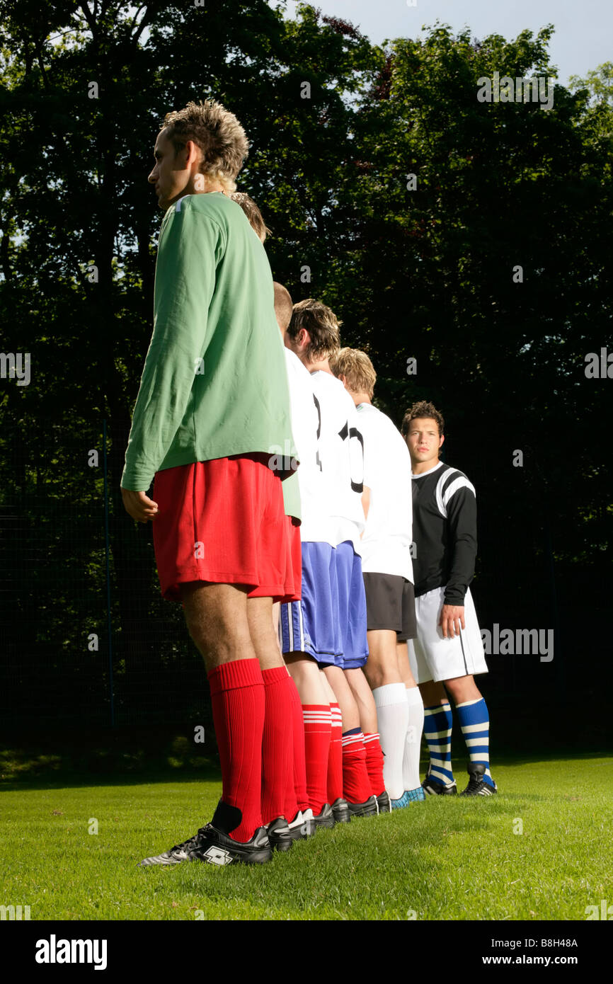 Rear view of footballers High Resolution Stock Photography and Images ...