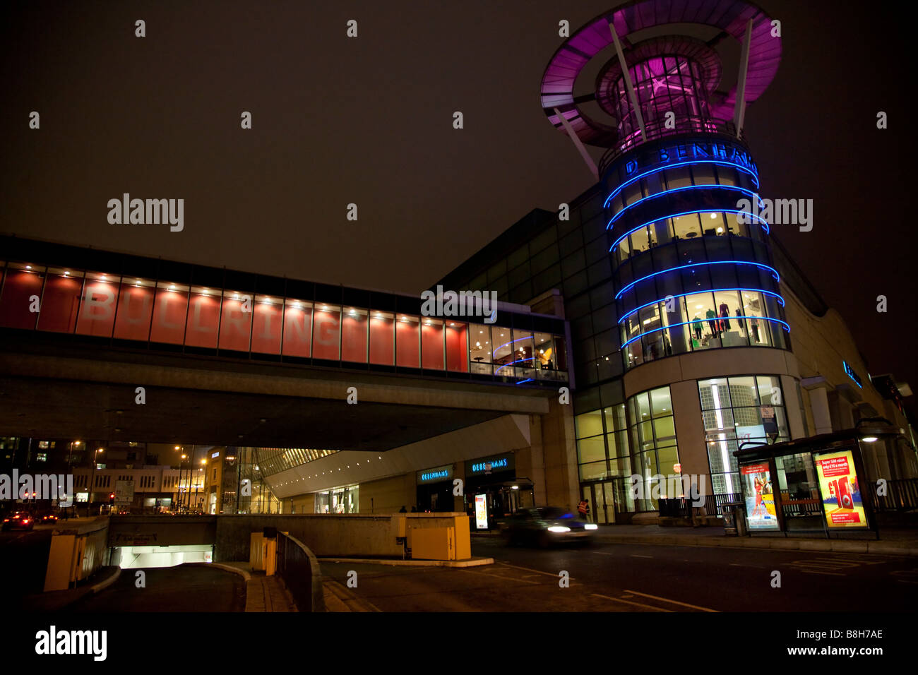 Debenhams store night in birminghams hi-res stock photography and ...