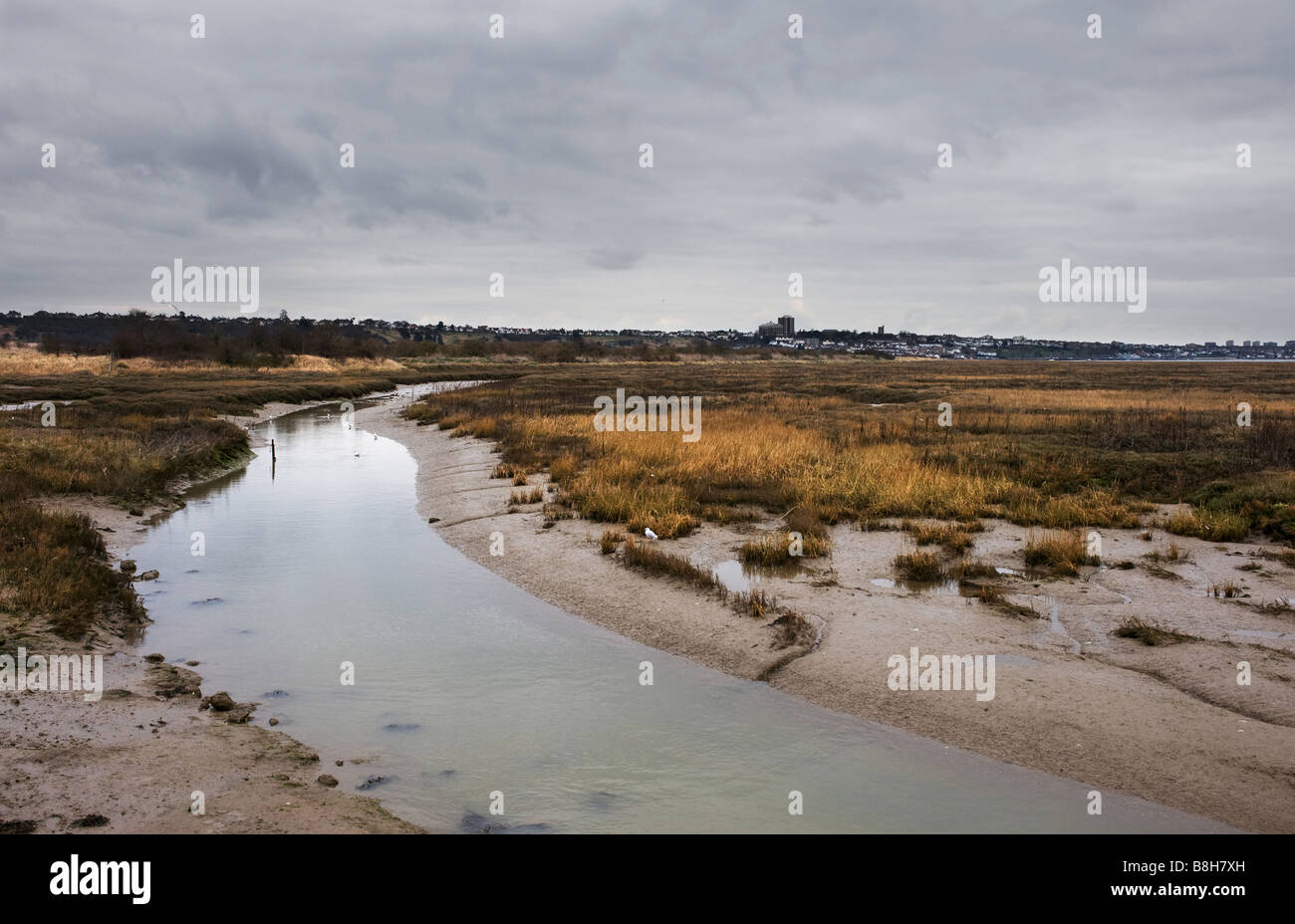 A creek at Two Tree Island in Essex Stock Photo - Alamy