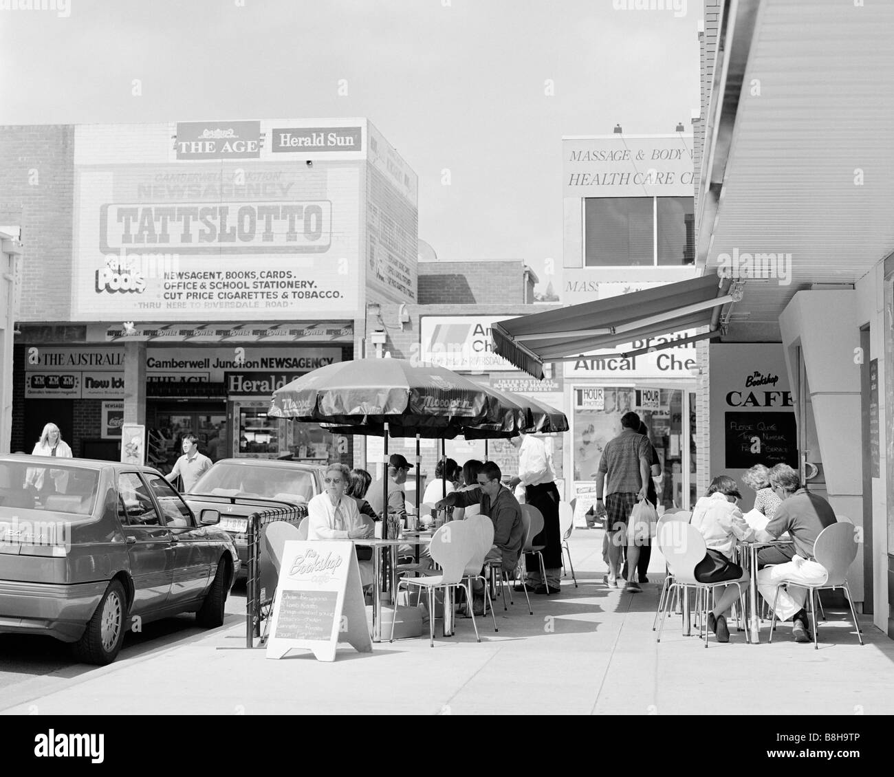 Outdoor cafe in Camberwell suburb of Melbourne Victoria Australia Stock ...