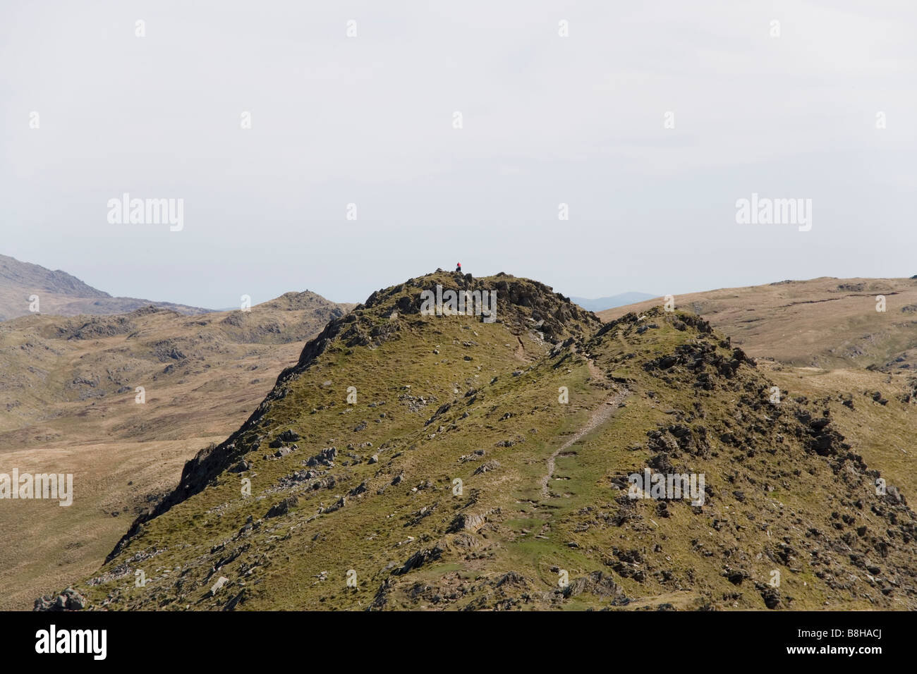 The Cnicht ridge from the peak of Cnicht near Croesor village in ...