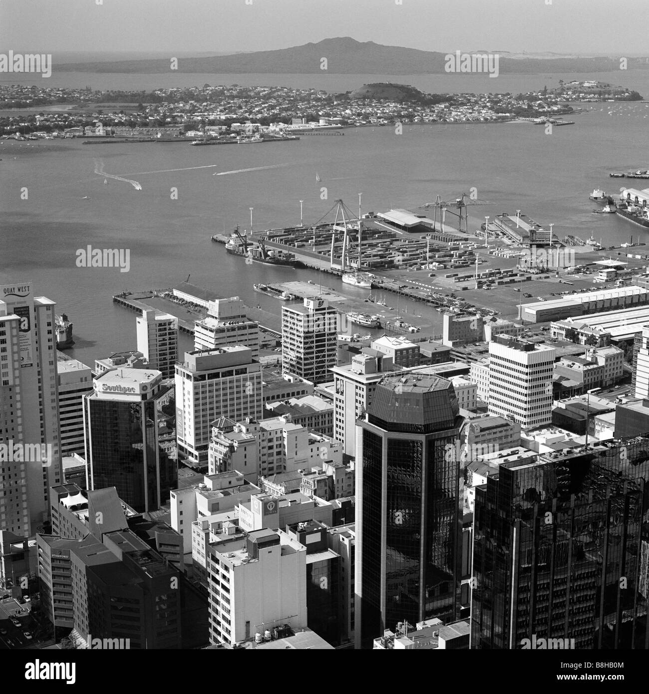 Rangitoto island, volcano Black and White Stock Photos & Images - Alamy