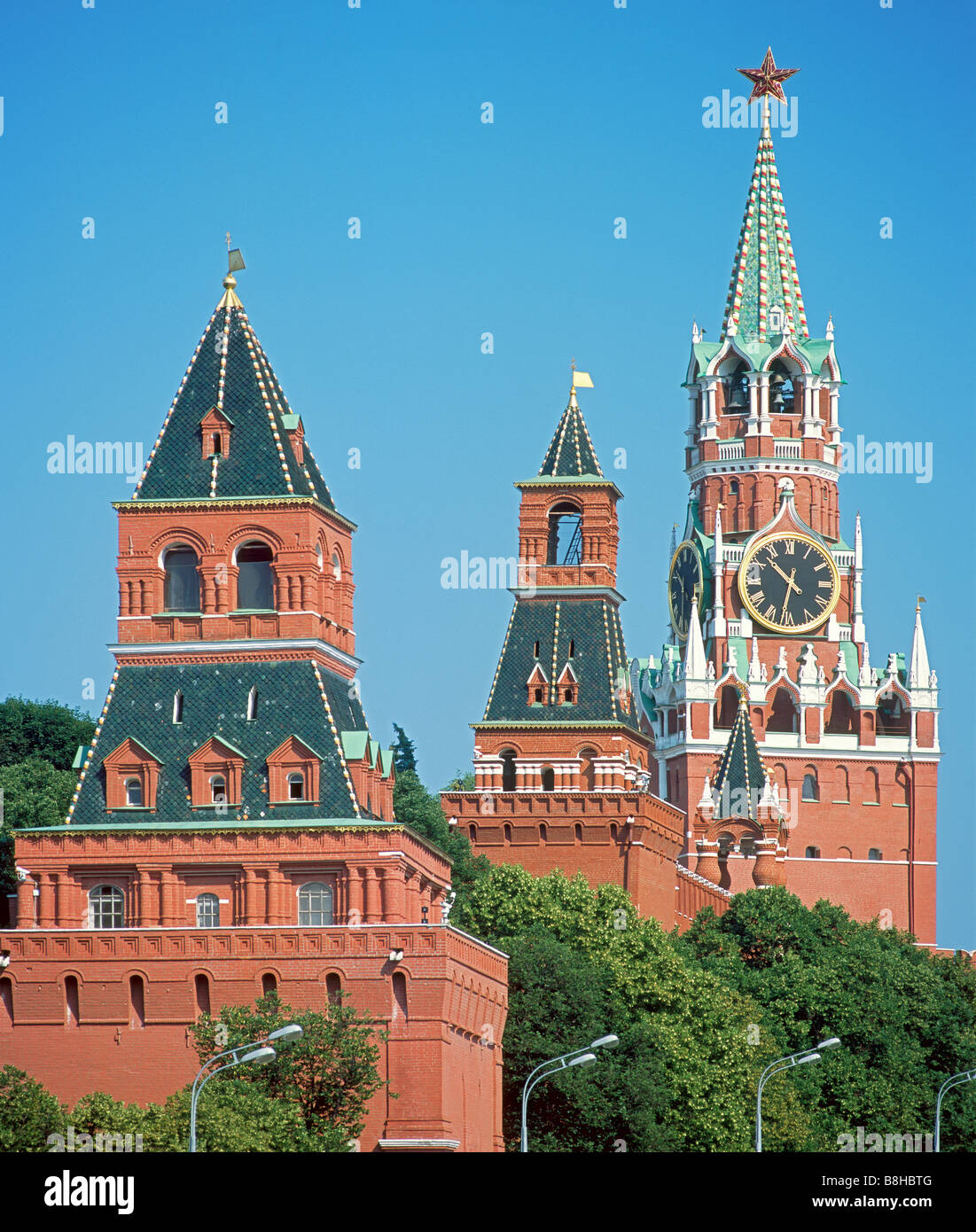 Towers of Moscow Kremlin Stock Photo - Alamy