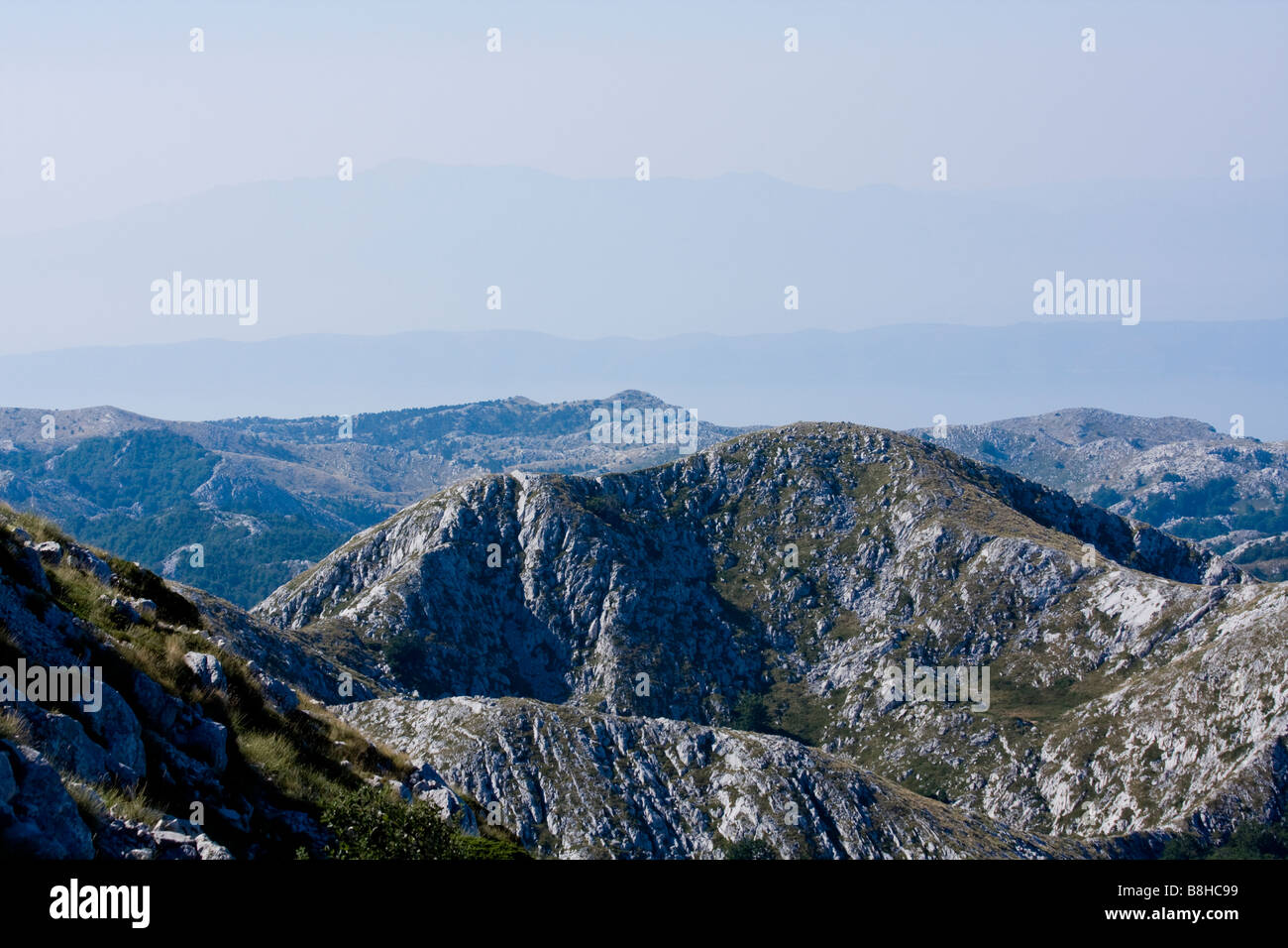 Croatia,Biokovo National Park,view from top of Sv. Jure mountain Stock ...