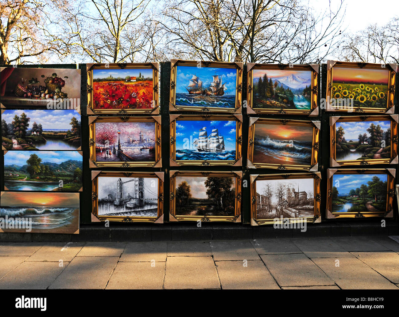 Artists paintings on sale in the street. Picture by Patrick Steel ...