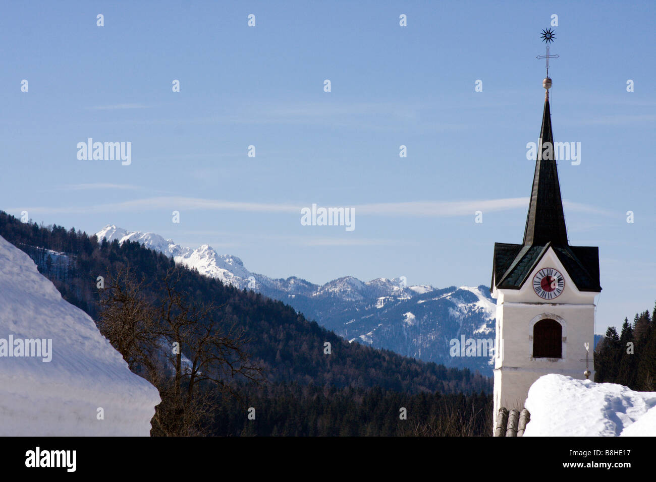 Church mountain in background hi-res stock photography and images - Alamy