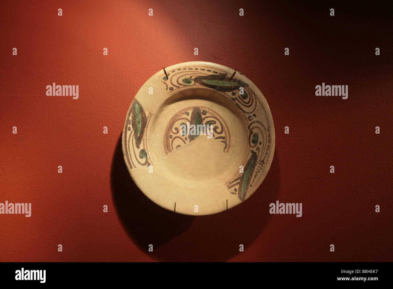 Old plate on display at the Panama Viejo Visitor Center museum of ...