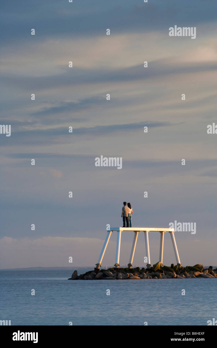 'The Couple' a sculpture installed off the coast of Newbiggin by the ...