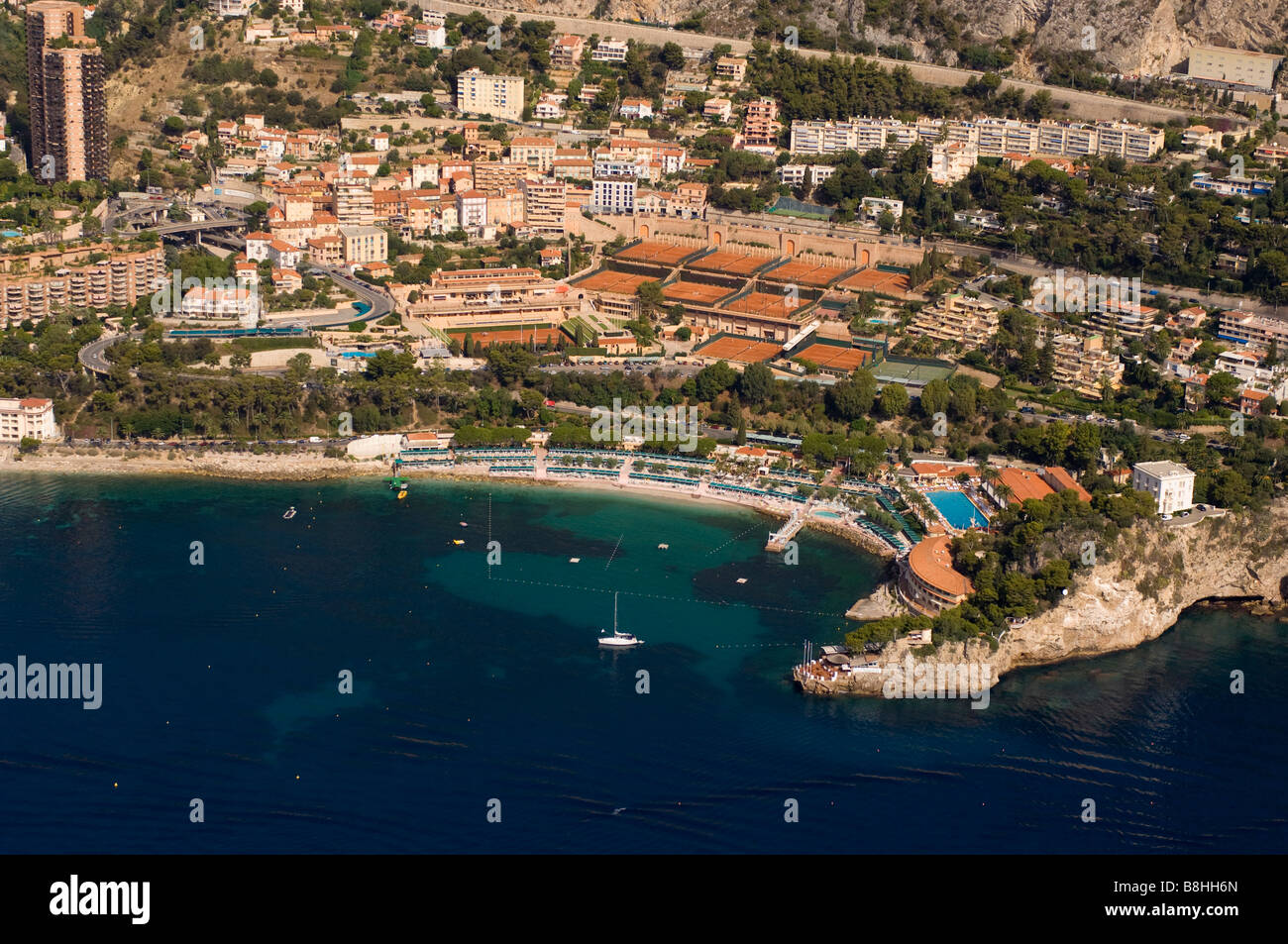 Monte carlo beach club monaco hi-res stock photography and images - Alamy